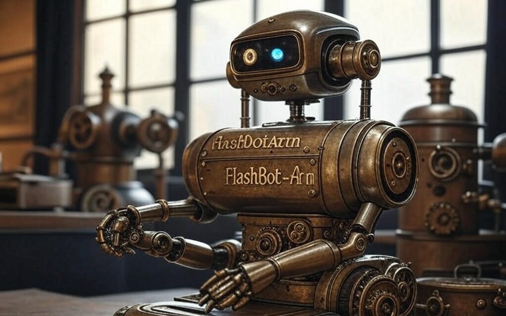 Напівгуманоїдний робот FlashBot Arm для роботи в готелях та ресторанах ...